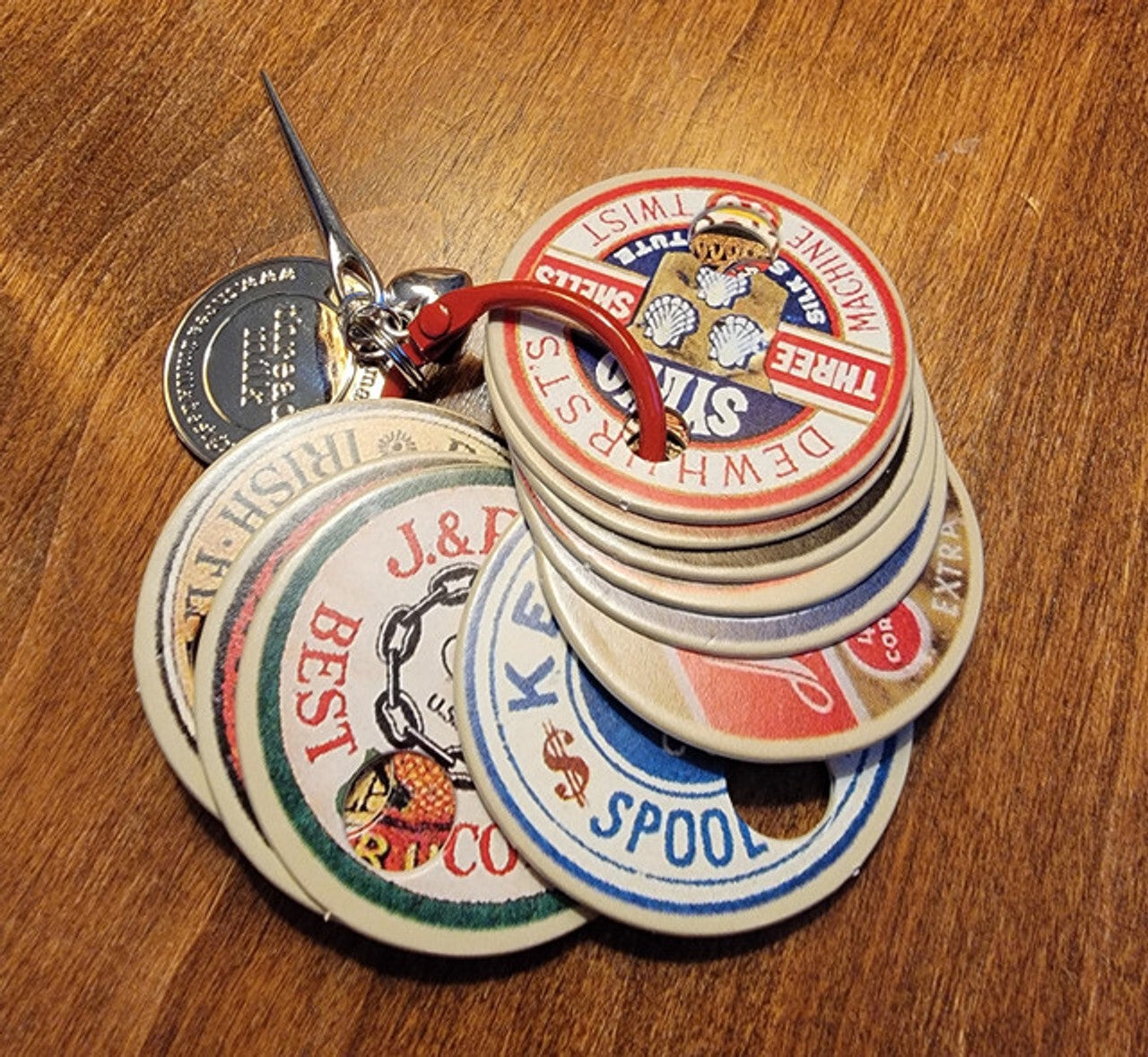 Thread Milk Design: Spool Label Floss Drops | The Shanty Stitchers